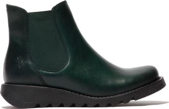 FLY London Fly London Damen Salv Chelsea-Stiefel, Petrol Petrol Elastic, 42 EU
