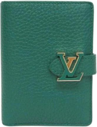 Louis Vuitton Pre-owned Portefeuille Vertical Compact M82438 - Femme - Pre-owned - Vert - Taille: ONE Size