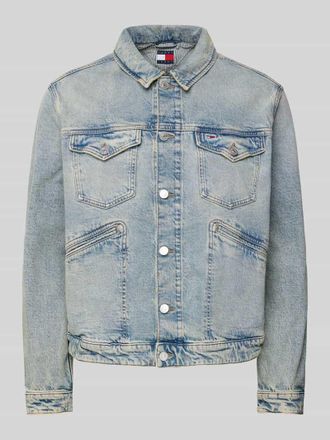 Tommy Jeans Regular Fit Jeansjacke aus Baumwoll-Mix