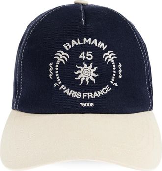 Balmain Homme, Accessoires, Bleu, Taille: ONE Size Casquette de baseball
