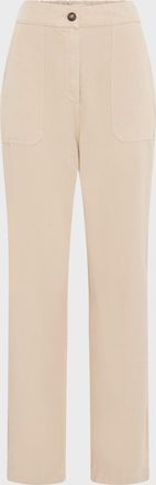 Gerard Darel Pantalon 7/8 en coton et lin m&eacute;lang&eacute;s - AUDETTE - Sable