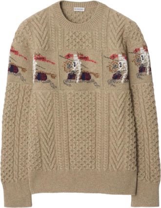 Burberry pull en maille intarsia - Tons neutres