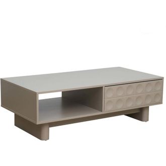 Oviala Oviala - Table basse rectangulaire L120 cm beige