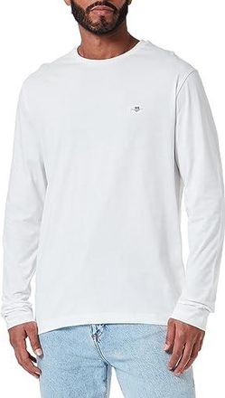 GANT Gant LS Shirt À Manches Longues Reg Shield, Eggshell, M Homme