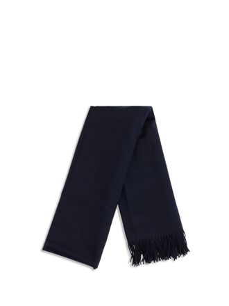 Max Mara Womens Cashmere Scarf Baci Navy Blue Scarfs