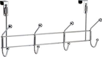 MSV Garderobenhaken, Türgarderobe, Garderobenleiste Türhaken - mit 8 Haken