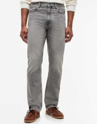 Tommy Hilfiger Dover - Straight Jeans in verblasstem Hellgrau mit regul&auml;rer Passform-Blau