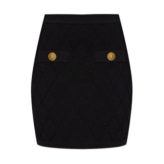 Balmain Short Skirts - - Skirts - Damen - Schwarzk - XS
