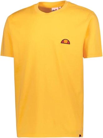 Ellesse Logo Patch T-Shirt - - Tops - Herren - Gelb - S