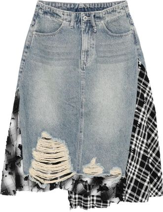 Musium Div. minijupe en jean - Bleu