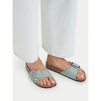 Birkenstock Pantoletten Birkenstock Madrid Big Buckle Hex 1031788 Gr&uuml;n