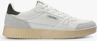 Scalpers Tennis miles - Baskets - Blanc et kaki-Multicolore