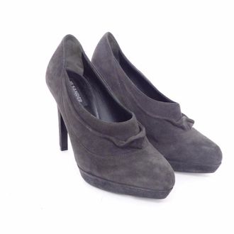 Jil Sander Grey Suede Ankle Boots Size 35.5