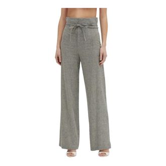 Erika Cavallini Semi Couture Breite Hose - - Trousers - Damen - Grau - L
