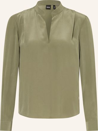 HUGO BOSS Blusenshirt Belindina Aus Seide gruen