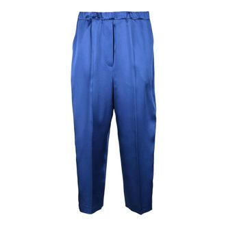 Liviana Conti Femme, Pantalons, Bleu, Taille: 34 FR Pantalon Large