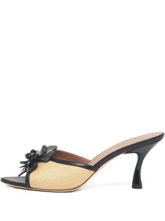 Malone Souliers sandales Cyd &agrave; fleurs - Tons neutres