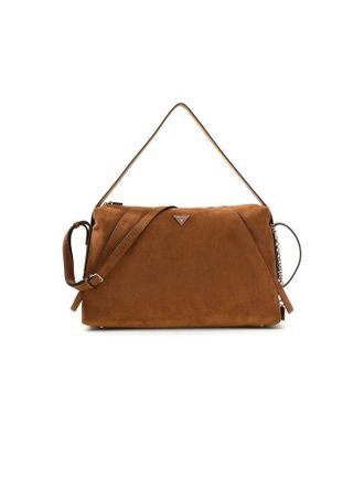 Guess Womens Shoulder Bag Cognac Polyester - Shoulder-Bags