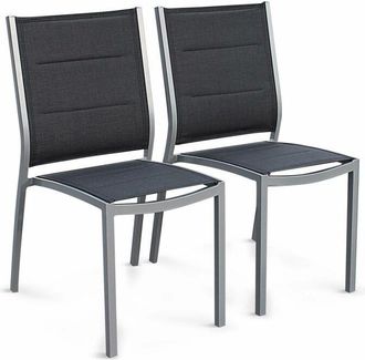 Sweeek 2er Set St&uuml;hle Grau / Dunkelgrau