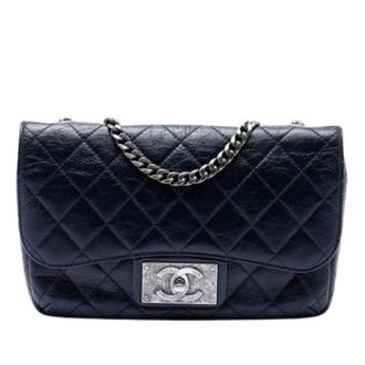 Chanel Pre-owned Vintage Quilted Crossbody Bag - - Pre-owned - Damen - Blau - ONE SIZE