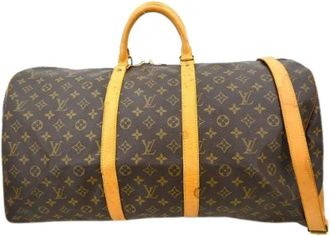 Louis Vuitton unisex, Pre-owned, Brun, Taille: ONE Size Pre-owned Keepall bandouliere bag