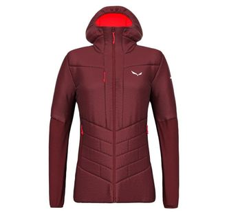 Salewa Hybridjacke Ortles Hybrid (warm, TirolWool, komprimierbar) weinrot Damen