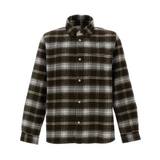Les Deux Weiches Flanellhemd - - Shirts - Herren - Braun - S