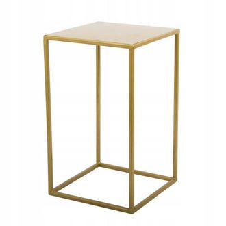 HowHomely Blumenständer Metall Gold 40 cm Hoch - Solider und Robuster Blumenhocker Metall - Pflanzenständer für die Dekoration in Wohnzimmer Schlafzimmer oder B