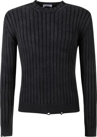 Off-white pull côtelé - Noir