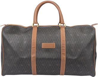 Dior Crossbody Bags - Christian Dior Honeycomb Monogram Duffle Bag 55 - Gr. unisize - in Braun - f&uuml;r Damen