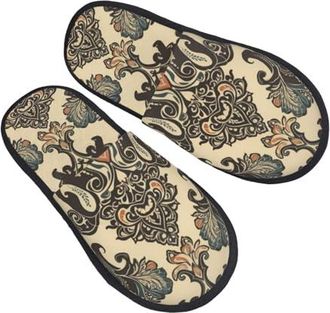 Generic Pantoufle Maison &Eacute;l&eacute;phants DAsie Hiver Pantoufles Antid&eacute;rapantes Chaussons Maison Confortable Hiver Chaussures Chaudes Pour Maison Salon H&ocirc;tels M