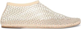 CHRISTOPHER ESBER Minette Ballerinas aus Mesh - Nude
