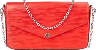 Louis Vuitton Crossbody Bags - Louis Vuitton Rouge Epi Leather Felicie Crossbody - Gr. unisize - in Rot - für Damen