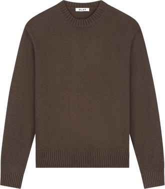 Olaf Hussein Essential Knitted Crewneck - - Knitwear - Herren - Braun - XL