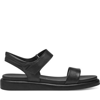 Marco Tozzi Schwarze flache Sandalen f&uuml;r Frauen - - Shoes - Damen - Schwarzk - 40 EU