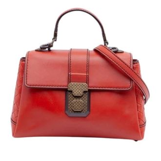 Bottega Veneta Sac &agrave; main vintage Pre-owned - Femme - Pre-owned - Orange - Taille: ONE Size