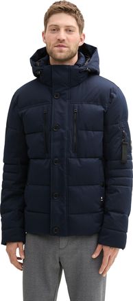 Tom Tailor Herren 1041323 Pufferjacke mit Abnehmbarer Kapuze, 10668-sky Captain Blue, 3XL