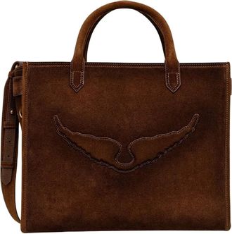 Zadig&Voltaire Sac cabas Angel - Femme - Sacs - Brun - Taille: ONE Size