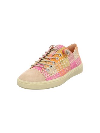 Think Damen TURNA chromfrei gegerbte nachhaltige Halbschuhe, Fuxia/Kombi 9030