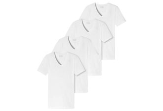 Schiesser T-Shirt V-Ausschnitt, kurzarm, im 4er Pack