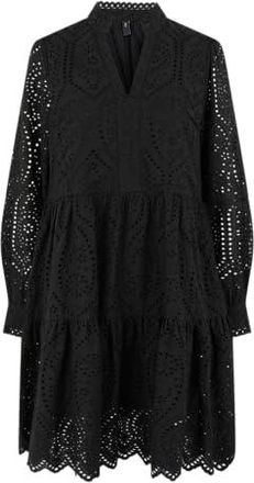 Vero Moda Y.A.S YASHOLI LS Dress S. Noos, Robe Chemise Femme, Black