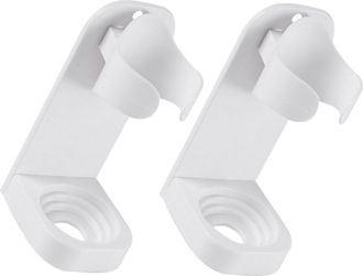 BESPORTBLE 2 St&uuml;ck Elektrische Zahnb&uuml;rstenhalter Selbstklebend Wandmontierbar ohne Bohren Platzsparend mit Ablaufl&ouml;chern f&uuml;r Dusche und Badezimmer Kleiner Wandha