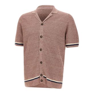 Gran Sasso Homme, Pulls, Rouge, Taille: M Chemise Tricot&eacute;e