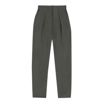 Cortana Ama- Leinen- und Seidenhose gr&uuml;n ozean- - - Trousers - Damen - Gr&uuml;n - S