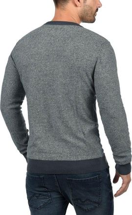 Blend Rundhalspullover BHNathan Strickpullover mit farblich abgesetzten Abschlüssen