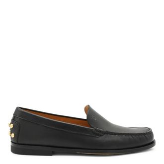 Tod's Black Leather Loafers - Gr. 36,5 (EU) - in Schwarz