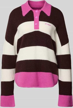 Oh April Oversized Strickpullover mit Polokragen Modell Maya