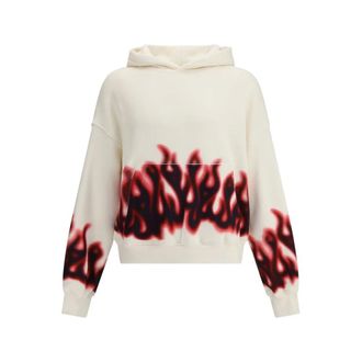 Palm Angels Herren, Sweatshirts & Hoodies, Weiß, MGröße