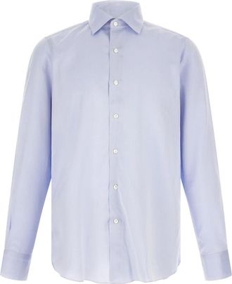Finamore Homme, Chemises, Bleu, Taille: 3XL Chemise Napoli