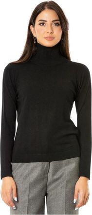 Max Mara Pull &agrave; col roul&eacute; Kiku - Femme - Pulls - Noir - Taille: 42 FR
